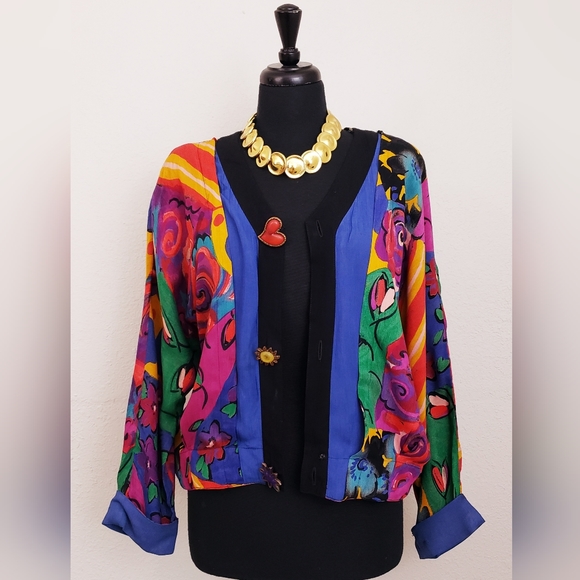 Carole Little | Jackets & Coats | Vintage Carol Little Crop Jacket ...